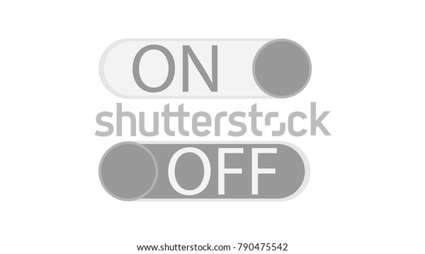 On Off Slide Button Button Icons Stock Vector (Royalty Free) 790475542 ...