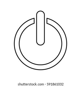 On Off Switch Power Icon Vector Stock Vector (Royalty Free) 591861032 ...