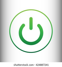 On Off Switch Sign Green Icon Stock Vector (Royalty Free) 579495271 ...