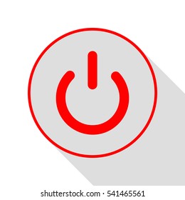 On Off Switch Sign Vector Red Stock Vector (Royalty Free) 587450507 ...
