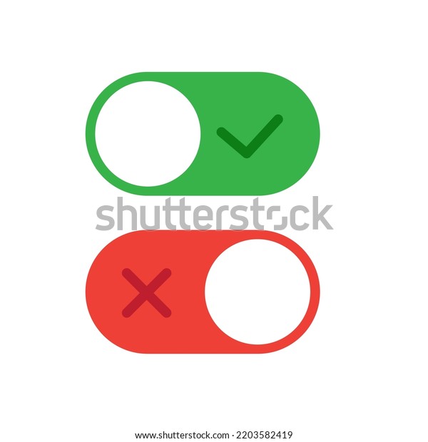 On Off Tumbler User Interface Template Stock Vector (Royalty Free ...