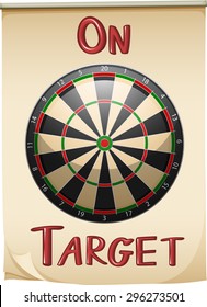 On Target Text Concept Illustration Stock Vector (Royalty Free ...