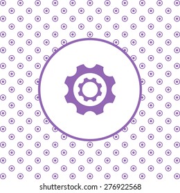 On White Background Pink Circles Cog Stock Vector (Royalty Free ...