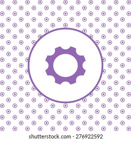 On White Background Pink Circles Cog Stock Vector (Royalty Free ...