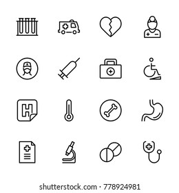 Oncology Icon Set Collection High Quality Stock Vector (Royalty Free ...