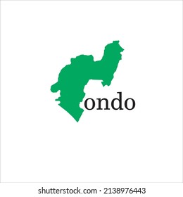 Ondo Map On White Background Stock Vector (Royalty Free) 2138976443 ...