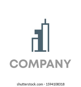 One Building Logo Icon Design Template Stock Vector (Royalty Free ...
