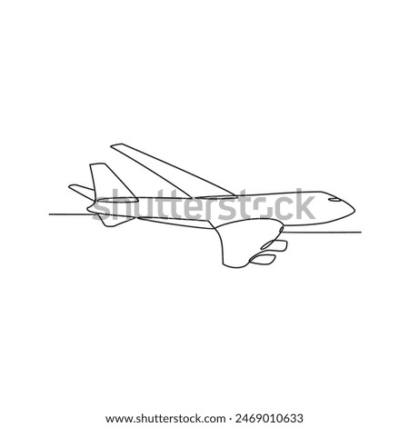 Airplane Line Drawing | Free download on ClipArtMag