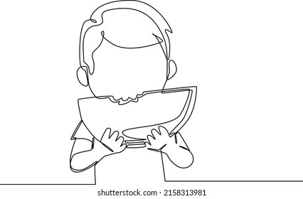 3,458 Kids eating line drawing Images, Stock Photos & Vectors ...