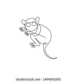 Tarsius Vector Animal Character Vector Illustration Stock Vector ...
