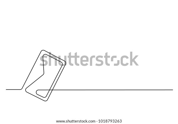 One Continuous Line Drawing Email Icon Stock Vector (Royalty Free ...