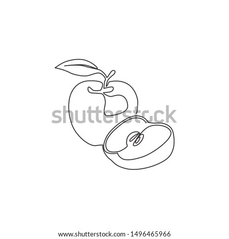 Apple Line Drawing | Free download on ClipArtMag