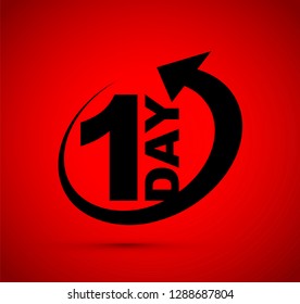One Day Icon Stock Vector (Royalty Free) 1288687804 | Shutterstock
