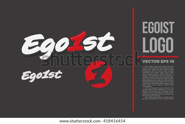 One Egoist Logo Vector Illustration Stock Vector (Royalty Free ...