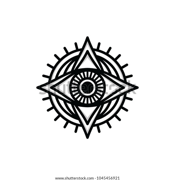 One Eye Sign Symbol Logo Logotype Stock Vector (Royalty Free ...