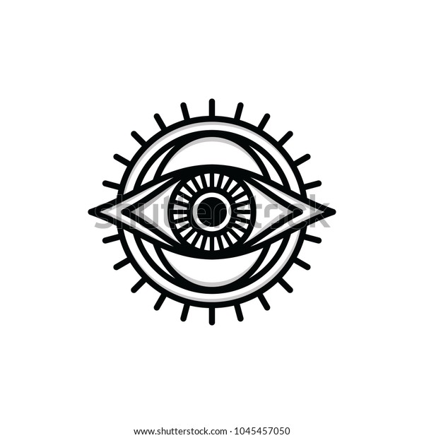 One Eye Sign Symbol Logo Logotype Stock Vector (Royalty Free ...