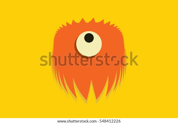 One Eyed Monster Cartoon Vector Stock Vector (Royalty Free) 548412226