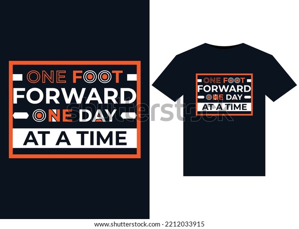 One Foot Forward One Day Time Stock Vector (Royalty Free) 2212033915 ...