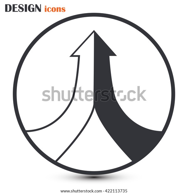 One Goal Two Arrows Connected One Stock Vector (Royalty Free) 422113735 ...