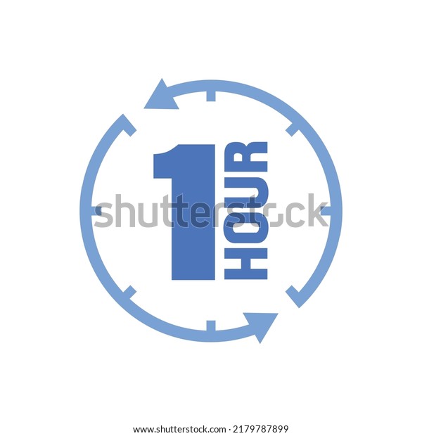 One Hour Arrow Vector Graphic Stock Vector (Royalty Free) 2179787899 ...