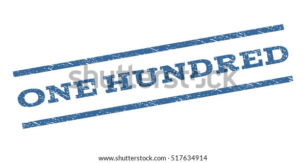 One Hundred Watermark Stamp Text Caption Stock Vector (Royalty Free ...