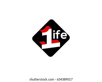 One Life Logo Design Stock Vector (Royalty Free) 634389017 | Shutterstock