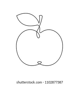3,082 Apple one line Images, Stock Photos & Vectors | Shutterstock