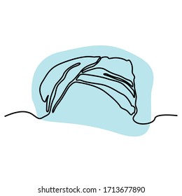 One Line Continuous Drawing Turban Color Stock Vector (Royalty Free ...
