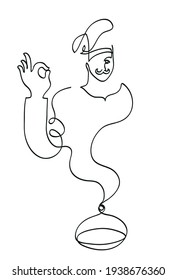 One Line Drawing Chief Cook One Stock Vector (Royalty Free) 1938676360 ...