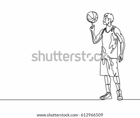 Basketball Line Drawing | Free download on ClipArtMag