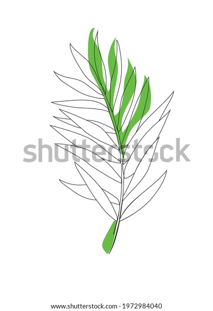 One Line Drawing Vector Palm Tree Stock Vector (Royalty Free ...