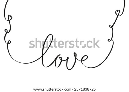 Love Word Drawing | Free download on ClipArtMag