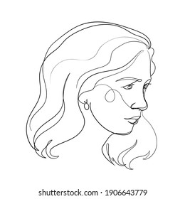 Continuous One Different Wide Line Drawing Stock Vector (Royalty Free ...