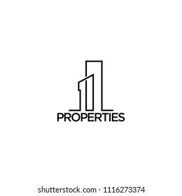 One Logo Properties Stock Vector (Royalty Free) 1116273374