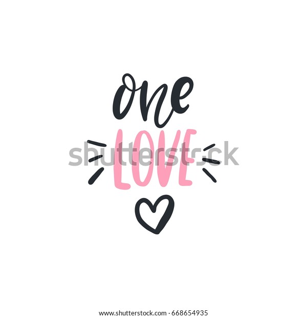 One Love Heart Bright Colored Letters: vector de stock (libre de ...