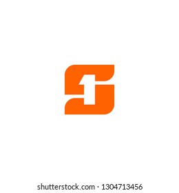 Number One 1 Cube Logo Icon Stock Vector (Royalty Free) 212598715