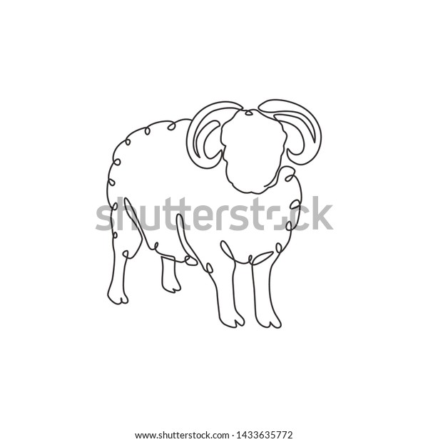 One Single Line Drawing Cute Funny 스톡 벡터(로열티 프리) 1433635772 | Shutterstock