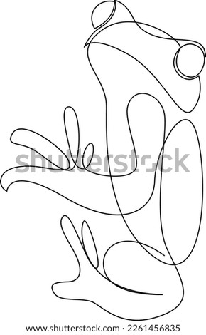 Frog Line Drawing | Free download on ClipArtMag
