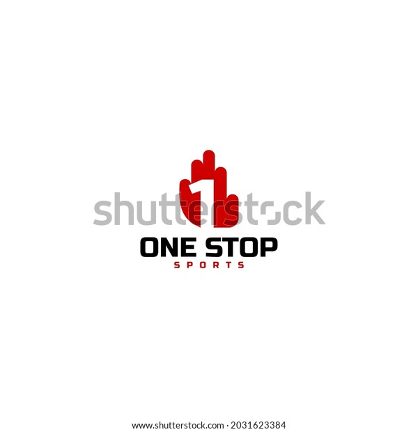 One Stop Sports Logo Design Vector Stock Vector (Royalty Free ...