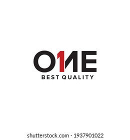One Text Combined Number 1 Logo Stock Vector (Royalty Free) 1937901022 ...