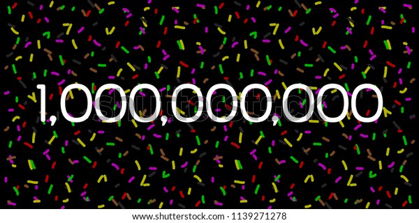 One Trillion On Black Background Falling Stock Vector (Royalty Free ...