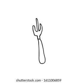 One Vector Garden Scapula Hand Drawn Stock Vector (Royalty Free ...