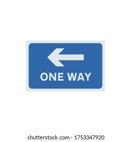 One Way Right Arrow Sign Illustration Stock Vector (Royalty Free ...