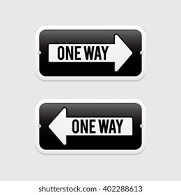 One Way Signs Vector Drawing Design 스톡 벡터(로열티 프리) 349952261 | Shutterstock