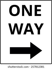 Australian Road Sign One Way Traffic Stock Illustration 294859085 ...