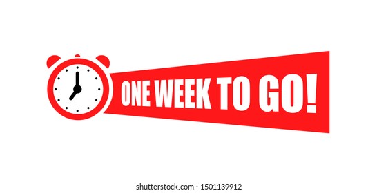 One Week Go Offer Label Red Stock Vector (Royalty Free) 1501139912 ...