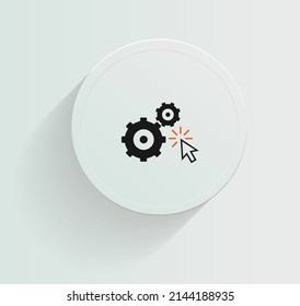 Oneclick Repair Icon Vector Design Stock Vector (Royalty Free ...