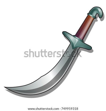 Onehanded Sword Broad Curved Blade Falchion Stock Vector (Royalty Free ...