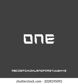 ONE.Conjunto de vectores de letras de: vector de stock (libre de ...