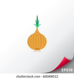 Onion Bulb Icon Stock Vector (Royalty Free) 600408512 | Shutterstock